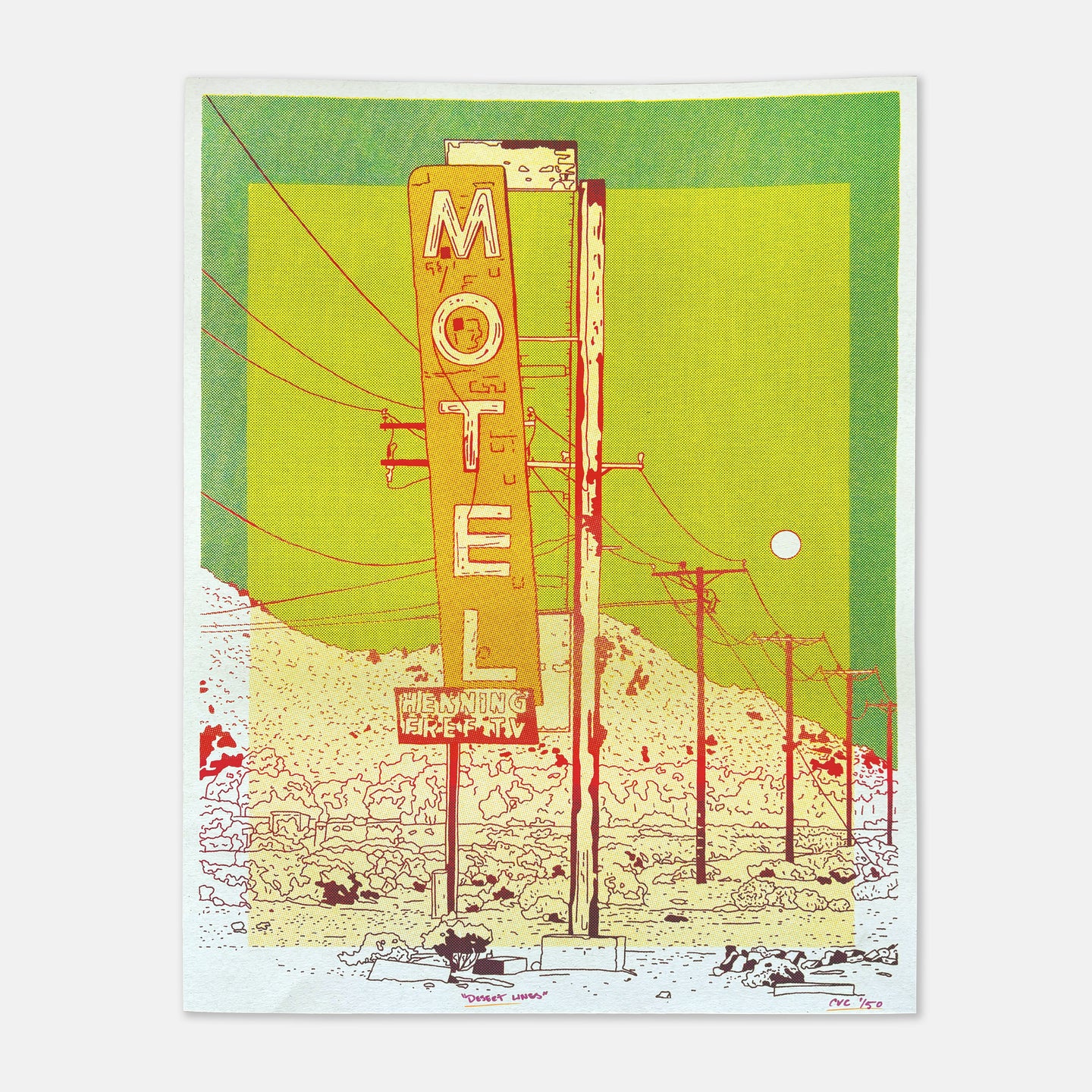 Caroline Clark - Desert Lines – Pine Printshop